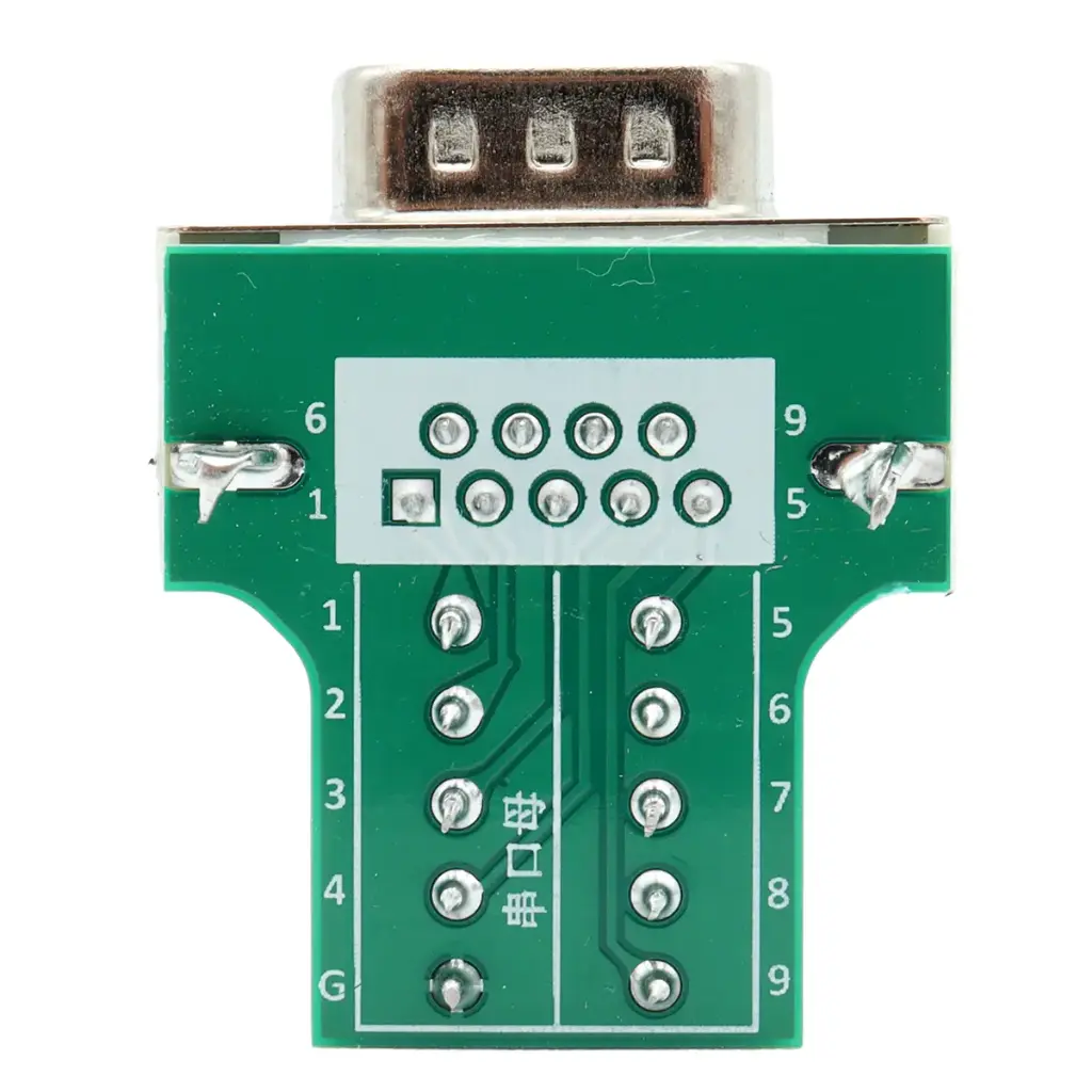 Conector Adaptador Macho CAMDB9RC DB9 RS232 Serial Terminal Con Clemas | IPower Electronics